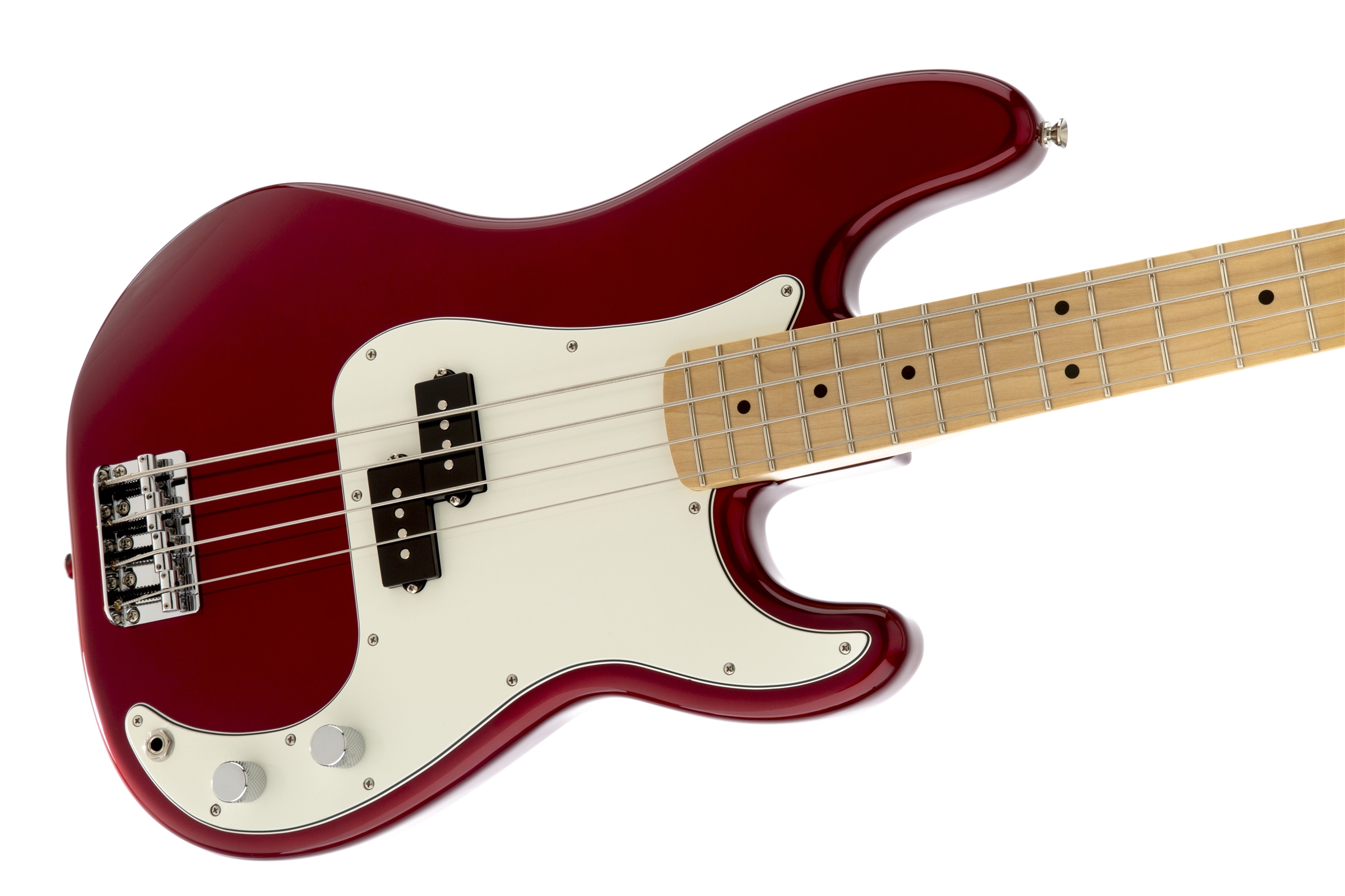 Fender Standard Precision Bass® Maple Fingerboard Candy Apple Red