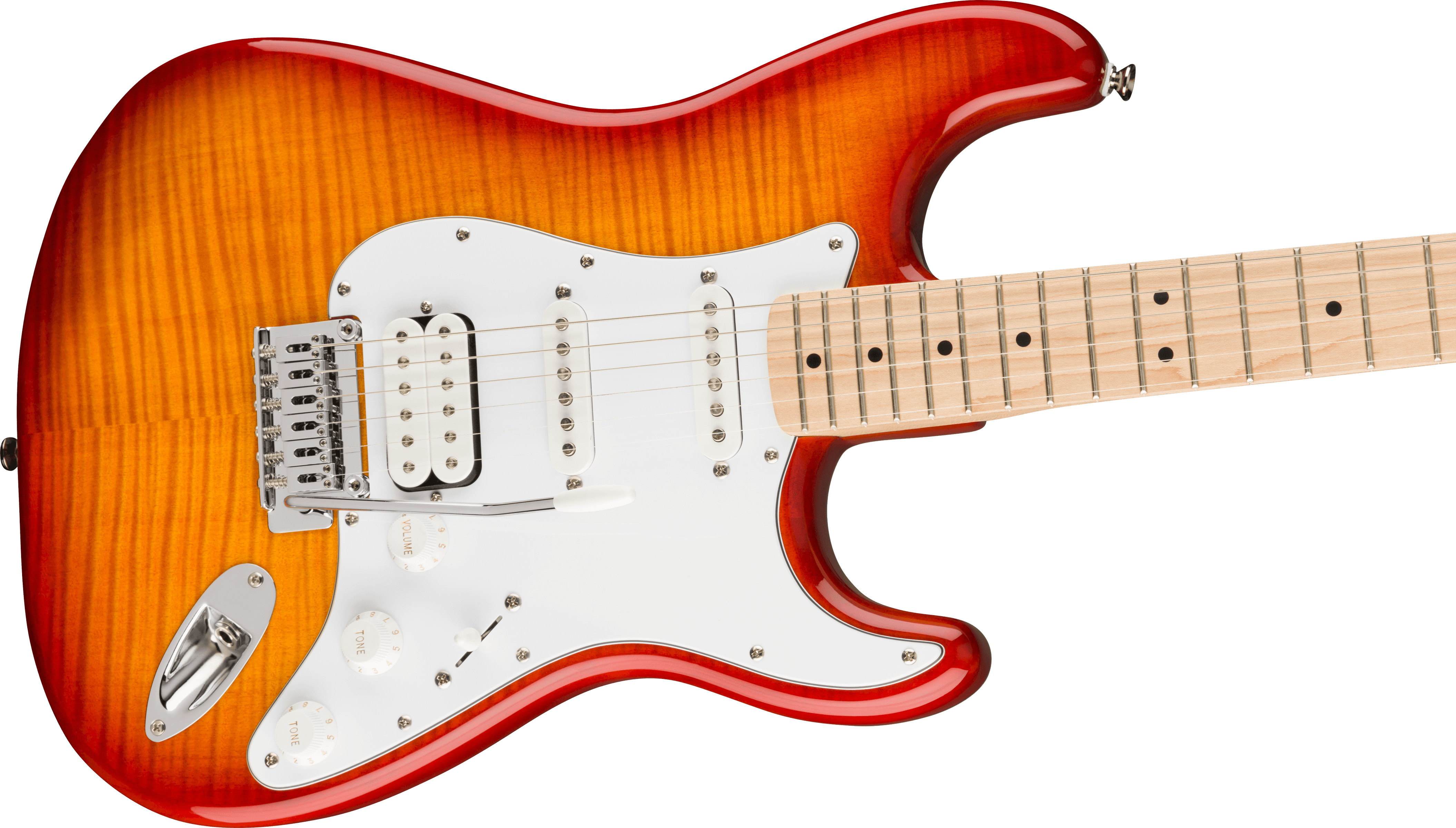 Squier Affinity Series Stratocaster Fmt Hss, Maple Fingerboard, White ...