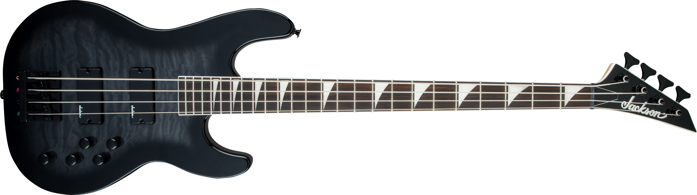 Jackson Js Series Concert Bass Js3q Rw Transparent Black