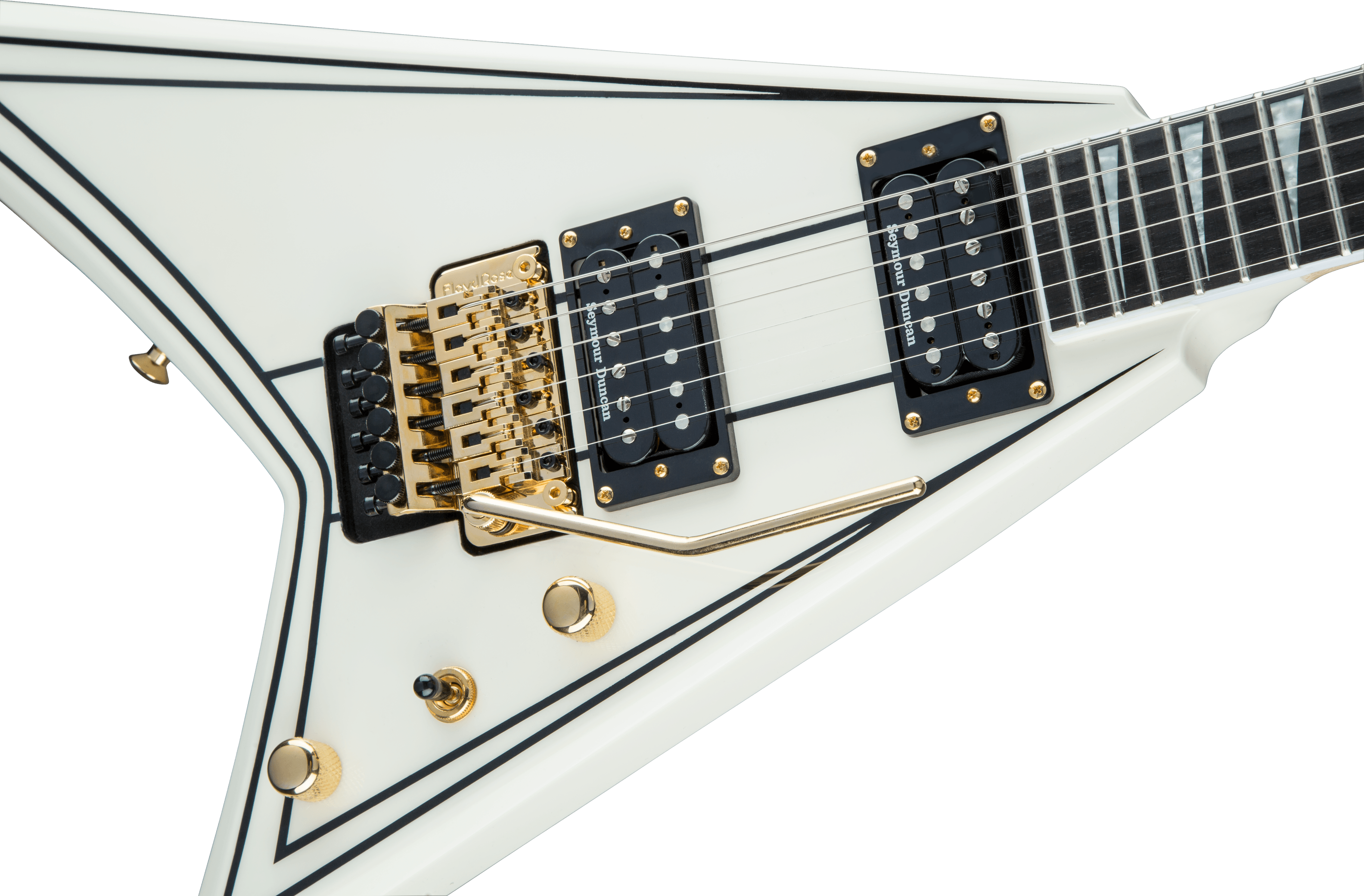 Jackson Pro Series Rhoads Rr3, Ebony Fingerboard, Ivory With Black ...