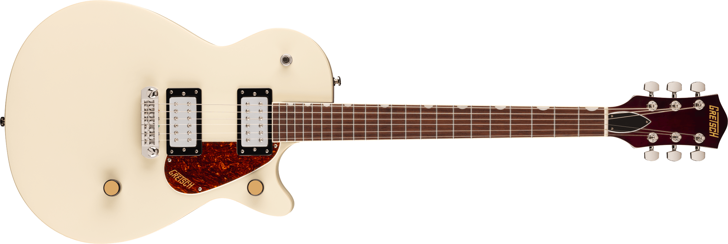 Solid Body Streamliner™ Jet™ Club Single Cut With Wraparound Laurel Fingerboard Vintage White