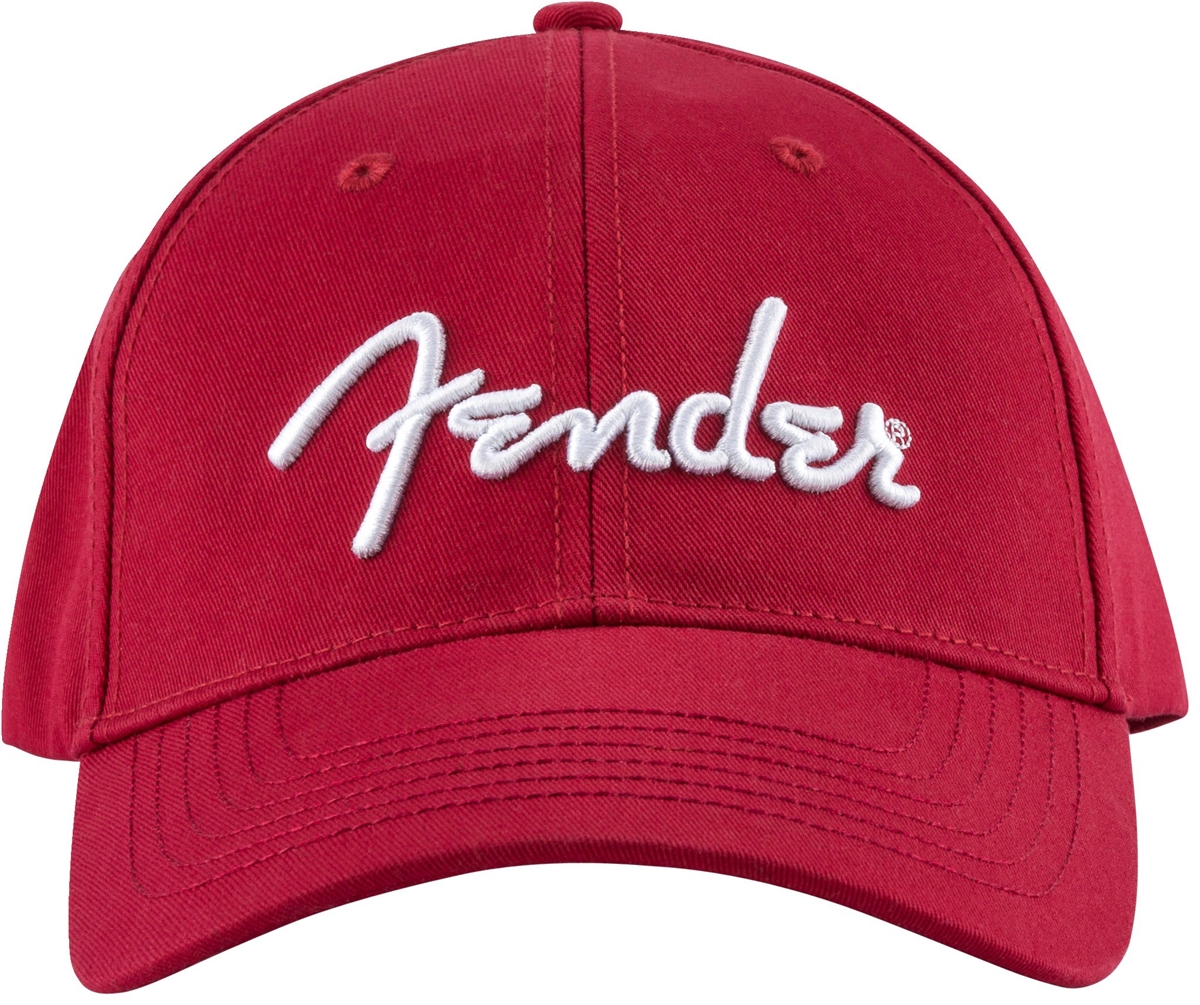 Fender® Logo Stretch Cap, Red | Lifestyle