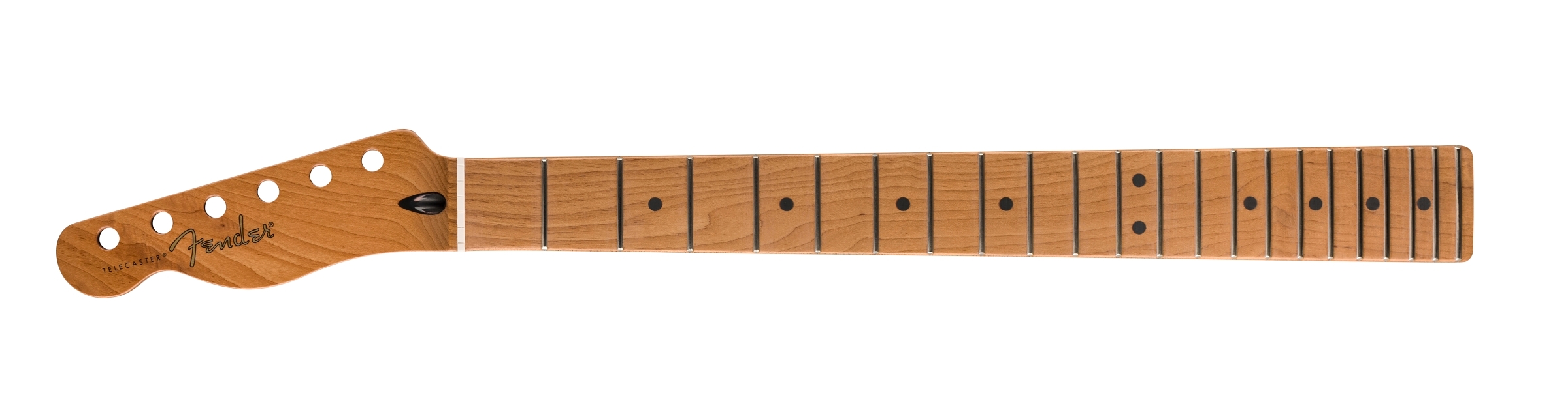 Satin Roasted Maple Telecaster LH Neck, 22 Jumbo Frets, 12", Maple ...