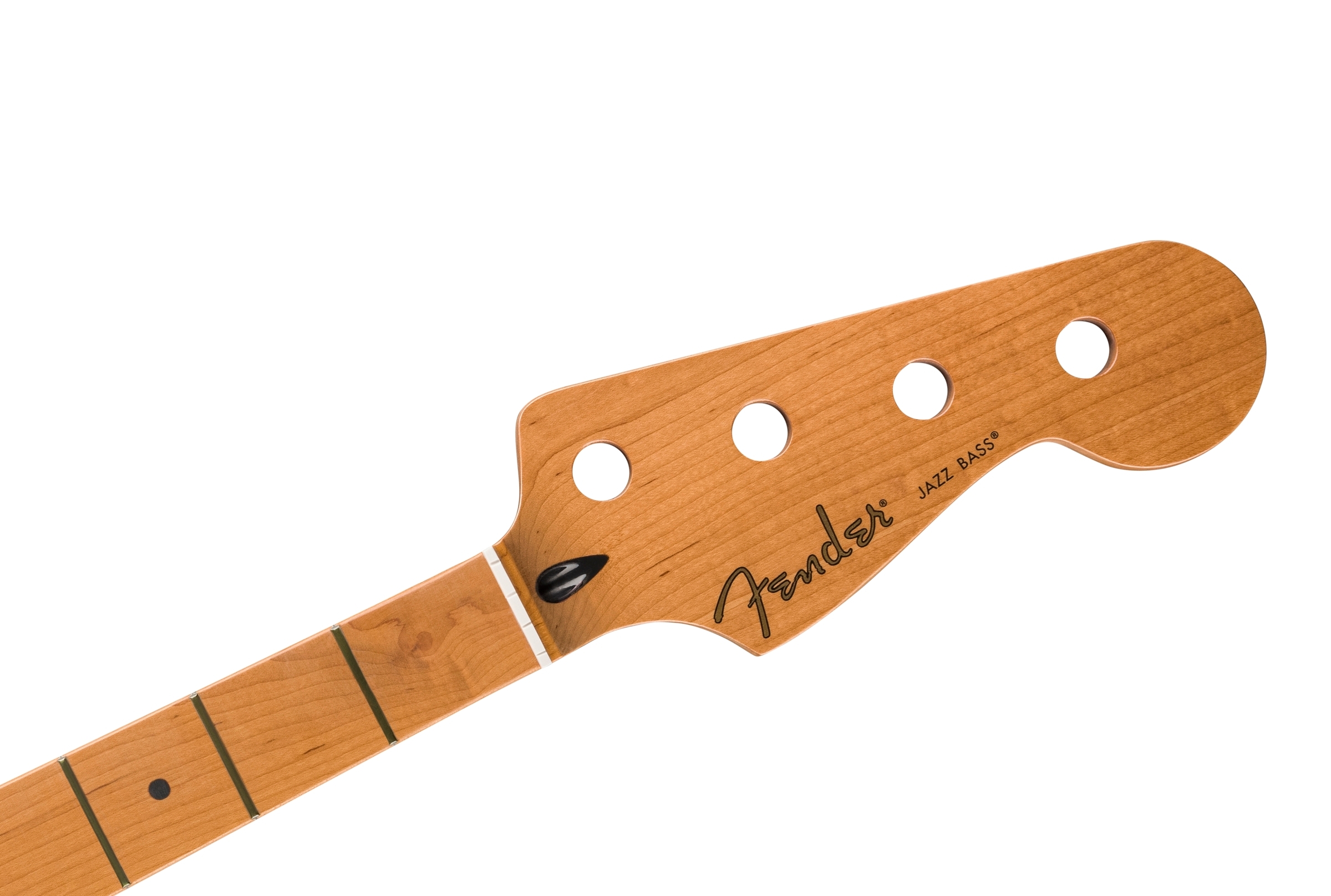 Satin Roasted Maple Jazz Bass® Neck 20 Jumbo Frets 12 Maple Flat Oval Shape Curated Grids 